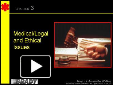 Medical/Legal and Ethical Issues presentation | free to view