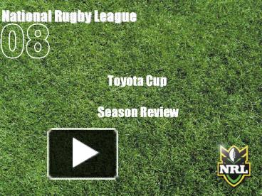 PPT – National Rugby League PowerPoint presentation | free to view - id ...