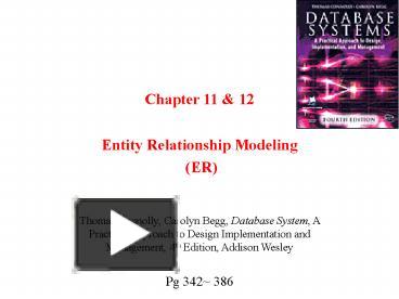 Entity Relationship Modeling presentation | free to view