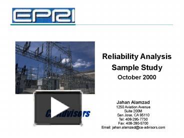 Reliability Analysis presentation | free to download