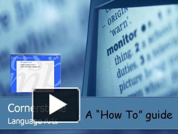 Cornerstone presentation | free to download