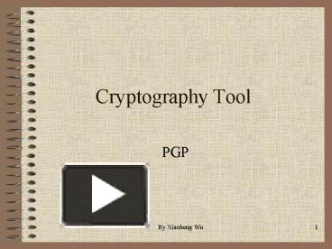 Cryptography Tool presentation | free to download
