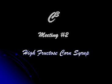 C3 Meeting presentation | free to view