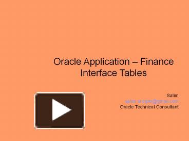 PPT – Oracle Application PowerPoint presentation | free to download ...