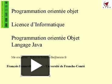 PPT – Programmation orient PowerPoint presentation | free to download ...