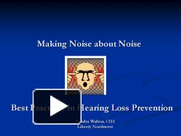 Making Noise about Noise presentation | free to view