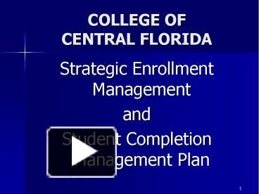 PPT – Strategic Enrollment Management PowerPoint presentation | free to ...