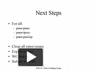 Next Steps presentation | free to download