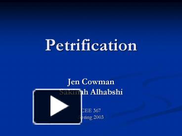 Petrification presentation | free to download