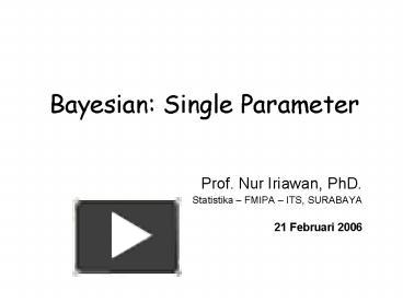 PPT – Bayesian: Single Parameter PowerPoint presentation | free to view ...