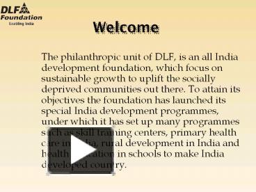 community development programme presentation | free to download