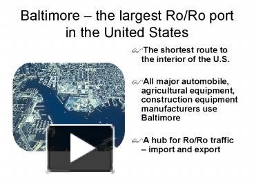 PPT – Baltimore PowerPoint presentation | free to view - id: 552b89-ZjY1M