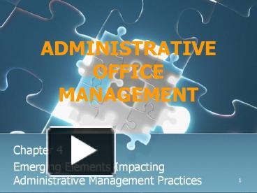 ADMINISTRATIVE OFFICE MANAGEMENT presentation | free to download