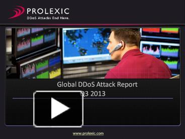 PPT – Global DDoS Attack Trends: Q3 2013| Presentation PPT PDF ...