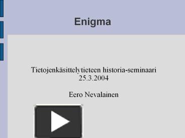 Enigma presentation | free to download