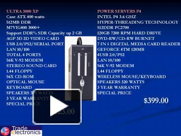 PPT – ULTRA 3000 XP PowerPoint presentation | free to view - id: 55698 ...