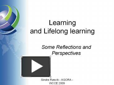 Learning and Lifelong learning presentation | free to download