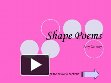 Shape Poems presentation | free to view