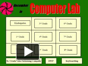 Computer Lab presentation | free to view