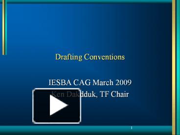 PPT – Drafting Conventions PowerPoint presentation | free to download ...