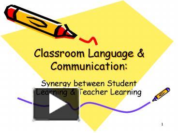 Classroom Language presentation | free to view