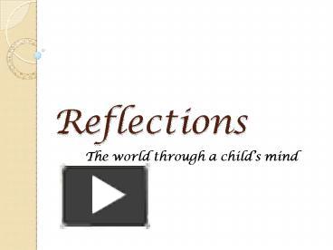 Reflections presentation | free to download