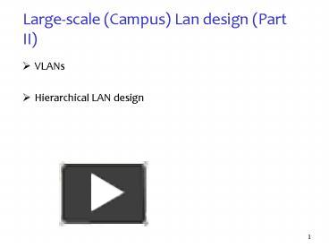 PPT – Large-scale (Campus) Lan design (Part II) PowerPoint presentation ...