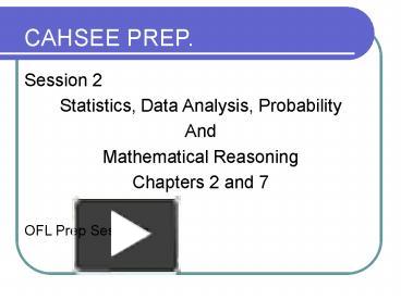 PPT – Statistics, Data Analysis, Probability PowerPoint presentation ...