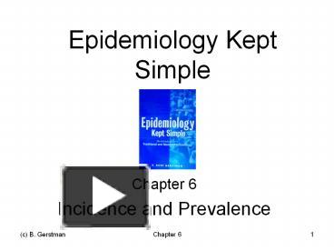PPT – Epidemiology Kept Simple PowerPoint presentation | free to ...