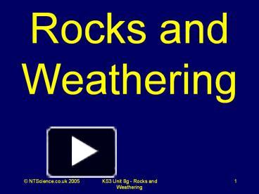 PPT – Rocks and Weathering PowerPoint presentation | free to download ...
