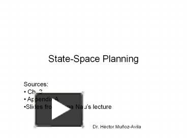 PPT – State-Space Planning PowerPoint presentation | free to download ...