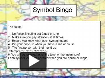 PPT – Symbol Bingo PowerPoint presentation | free to view - id: 55e3e4 ...