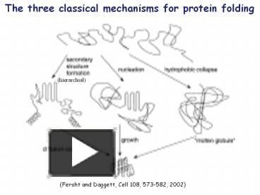 The three classical mechanisms for protein folding presentation | free ...