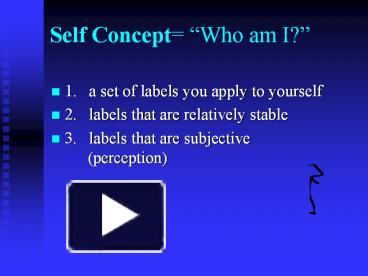 PPT – Self Concept= PowerPoint presentation | free to download - id ...