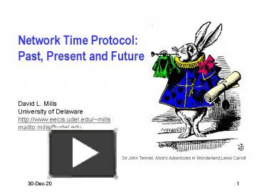 Network Time Protocol: Past, Present and Future presentation | free to ...