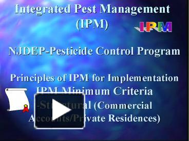 PPT – Integrated Pest Management (IPM) PowerPoint presentation | free ...