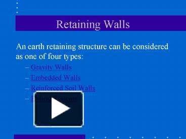 Retaining Walls presentation | free to view