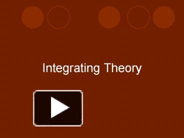 Integrating Theory presentation | free to download