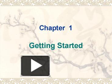 Getting Started presentation | free to download