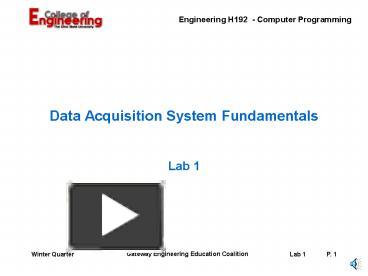 PPT – Lab 1P. 1 PowerPoint presentation | free to download - id: 56b0b3 ...