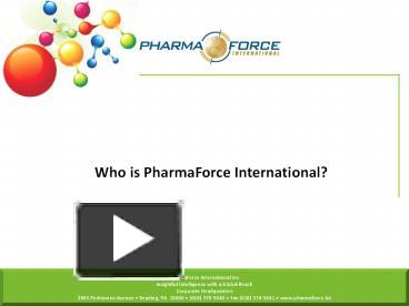 Who is PharmaForce International? presentation | free to download