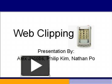 PPT – Web Clipping PowerPoint presentation | free to download - id ...