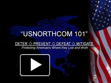 NORTHCOM 101 presentation | free to download