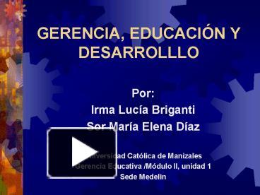 PPT – GERENCIA, EDUCACI PowerPoint presentation | free to download - id ...