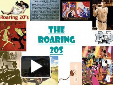 PPT – The ROARING 20s PowerPoint presentation | free to view - id ...