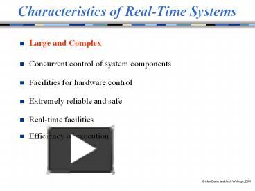 PPT – Characteristics of Real-Time Systems PowerPoint presentation ...