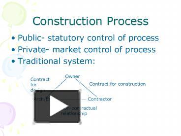 PPT – Construction Process PowerPoint presentation | free to view - id ...