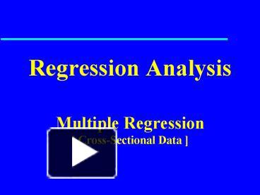 PPT – Regression Analysis PowerPoint presentation | free to view - id ...