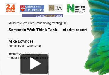 Mike Lowndes presentation | free to view