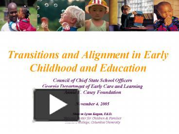 Transitions and Alignment in Early Childhood and Education presentation ...